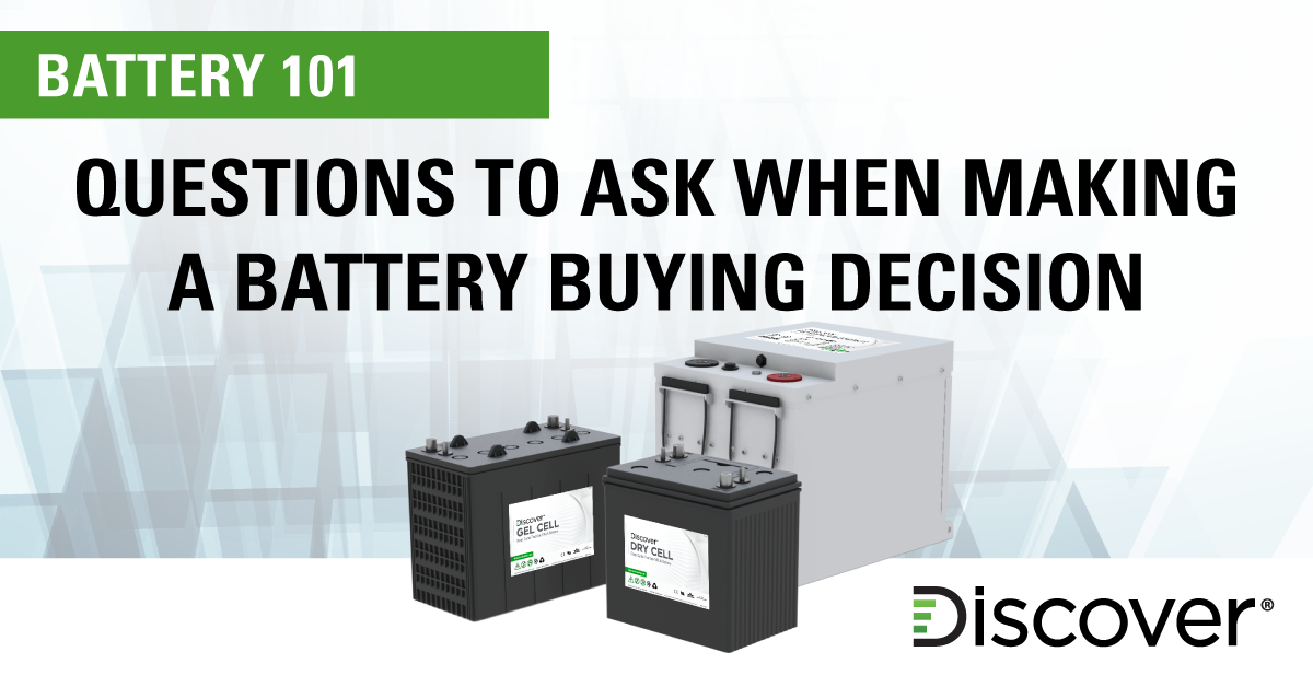 Battery 101 - Preparing To Purchase The Right Battery